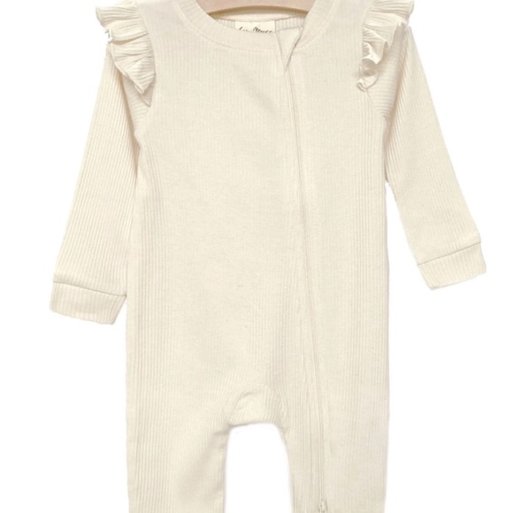 City Mouse | Dresses | City Mouse Saffron Dots Zip Romper Sleeper New ...